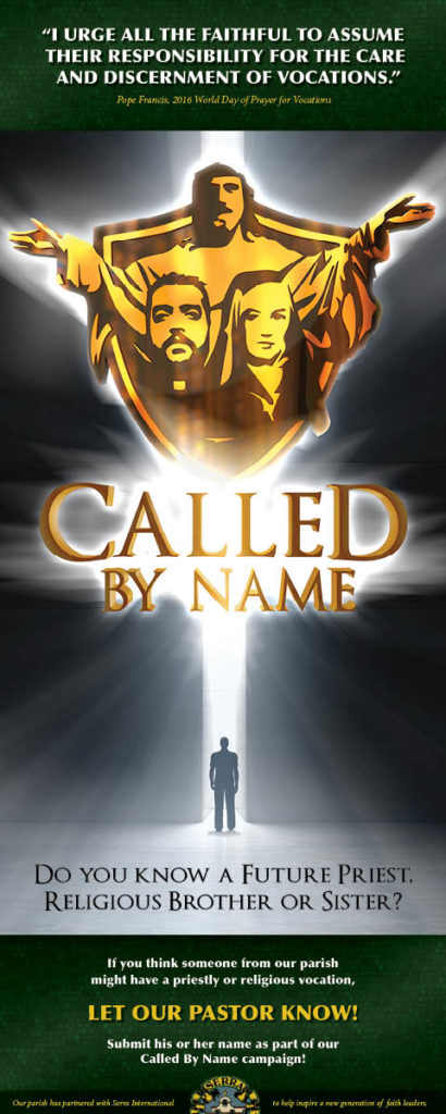 Called by Name Stand-up Banner | Vianney Vocations