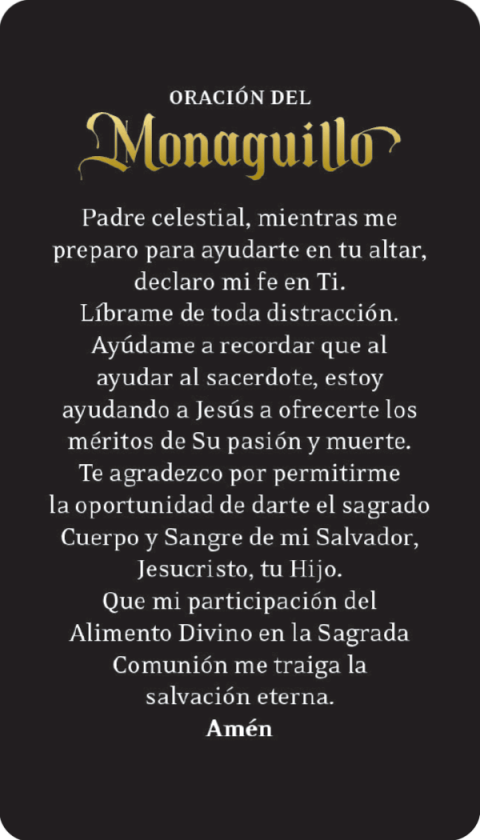 Prayer Before Mass Altar Server Prayer Card (set of 10) | Vianney Vocations